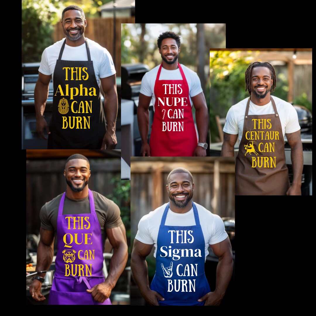 Fraternity Apron, Divine 9 Apron, Alpha Phi Alpha, Kappa Alpha Psi ...