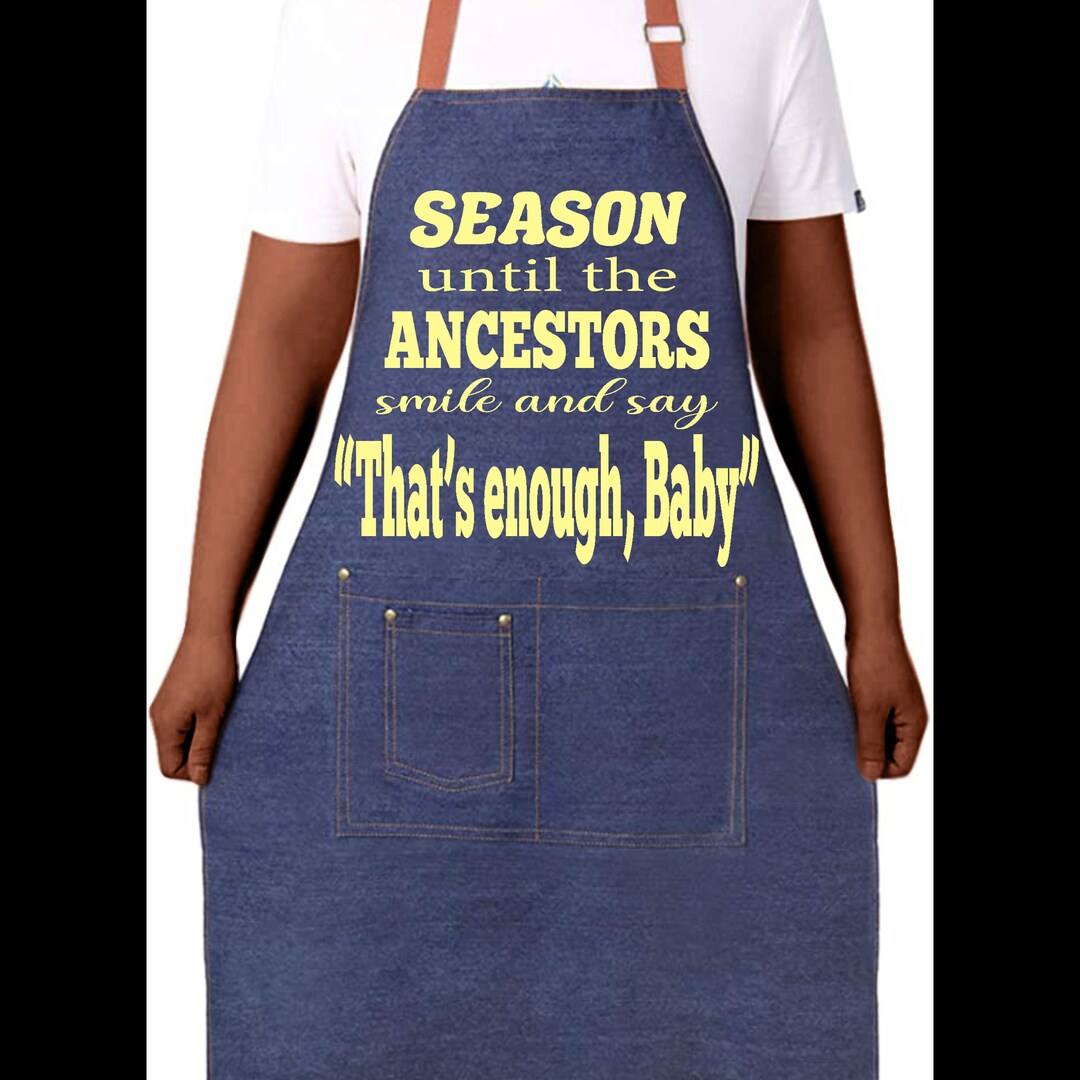 Denim Juneteenth Apron, Black History Apron, Soul Food Apron - Etsy