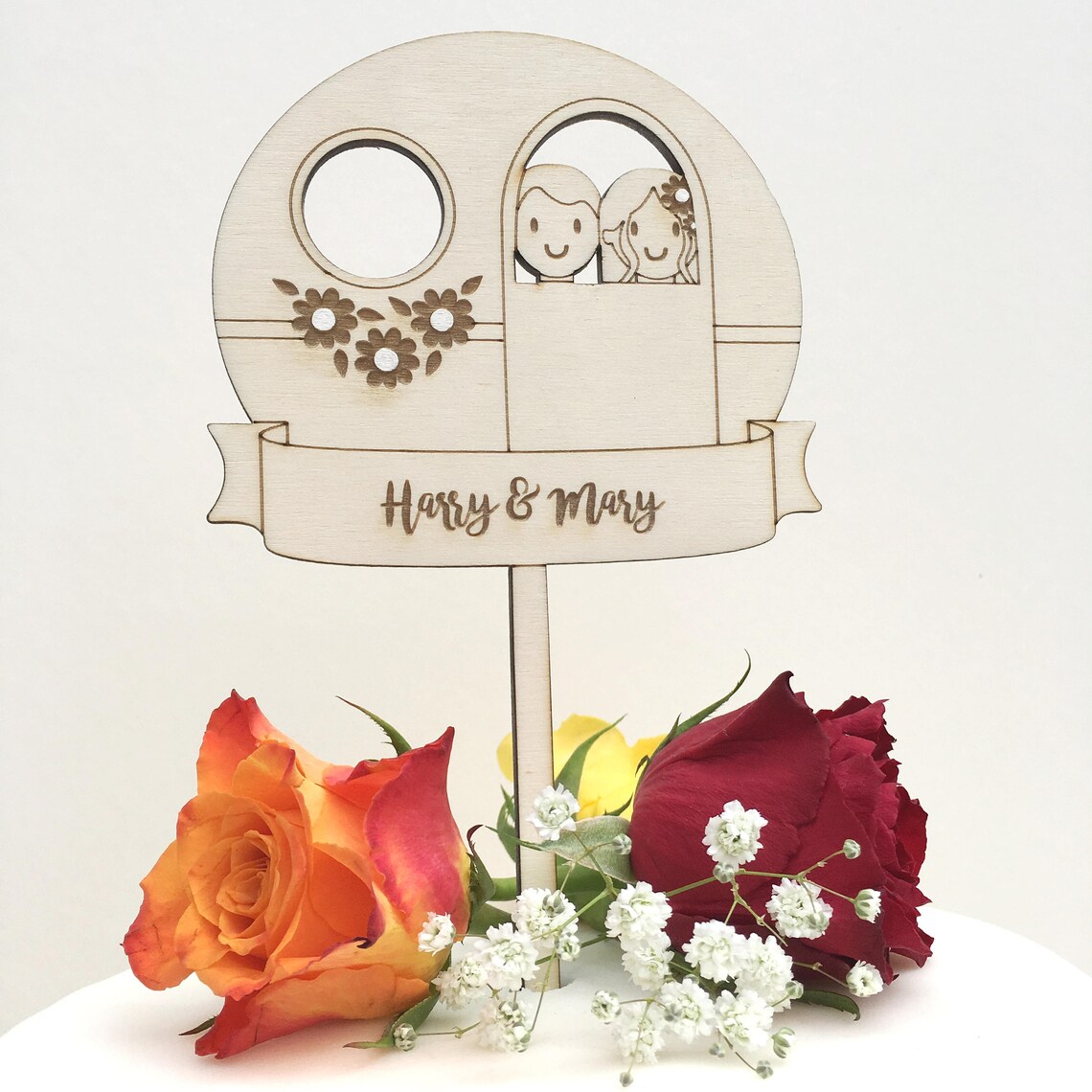 Vintage Caravan Wedding Cake Topper Wedding Topper Caravan | Etsy