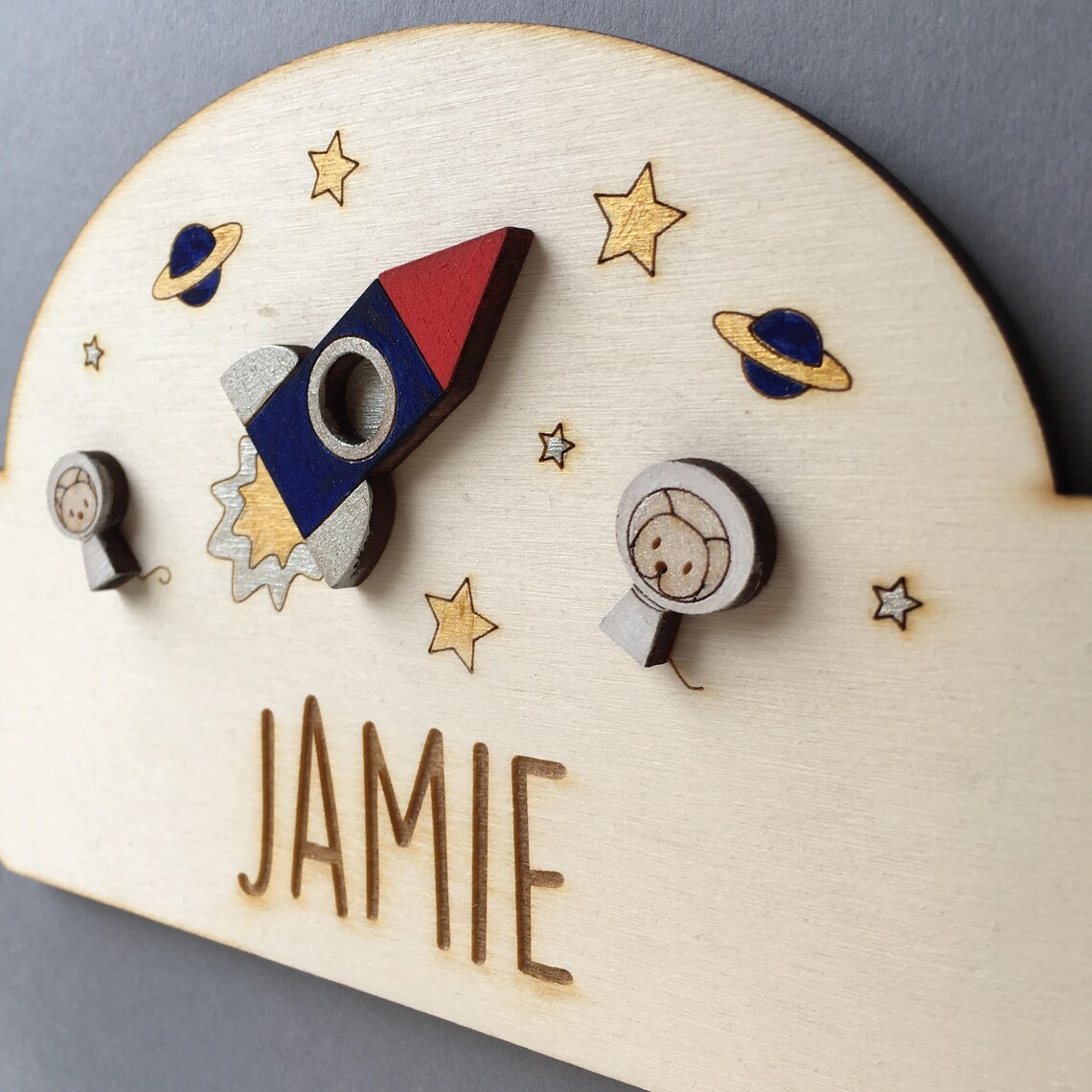 Personalised Space Door Sign Child's Room Sign Space - Etsy