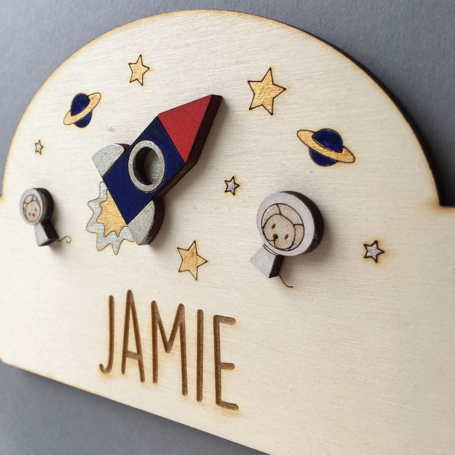 Personalised Space Door Sign Child's Room Sign Space - Etsy