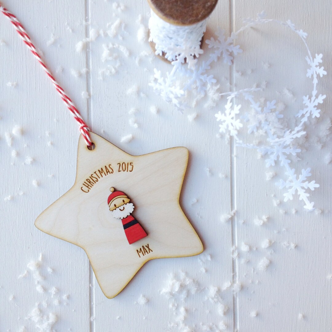 Father Christmas Tree Decoration - Personalised Tree Decoration ...