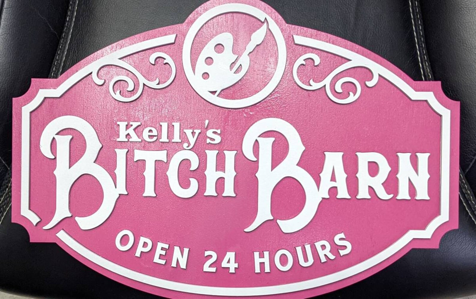 Personalized 3D Bitch Barn Sign Plus Add Any One of 40 - Etsy