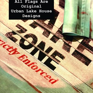 No Wake Zone Garden Flag Nautical Flag Modern Garden Flag | Etsy