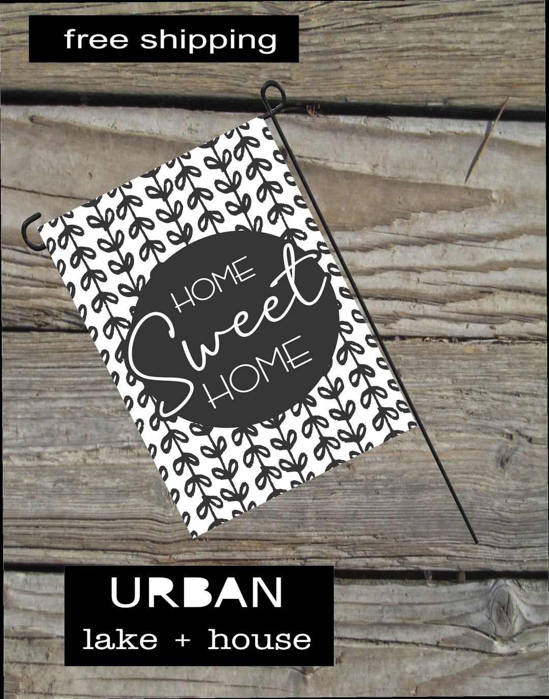 Home Sweet Home Garden Flag: Modern Farmhouse Porch Decor - Etsy