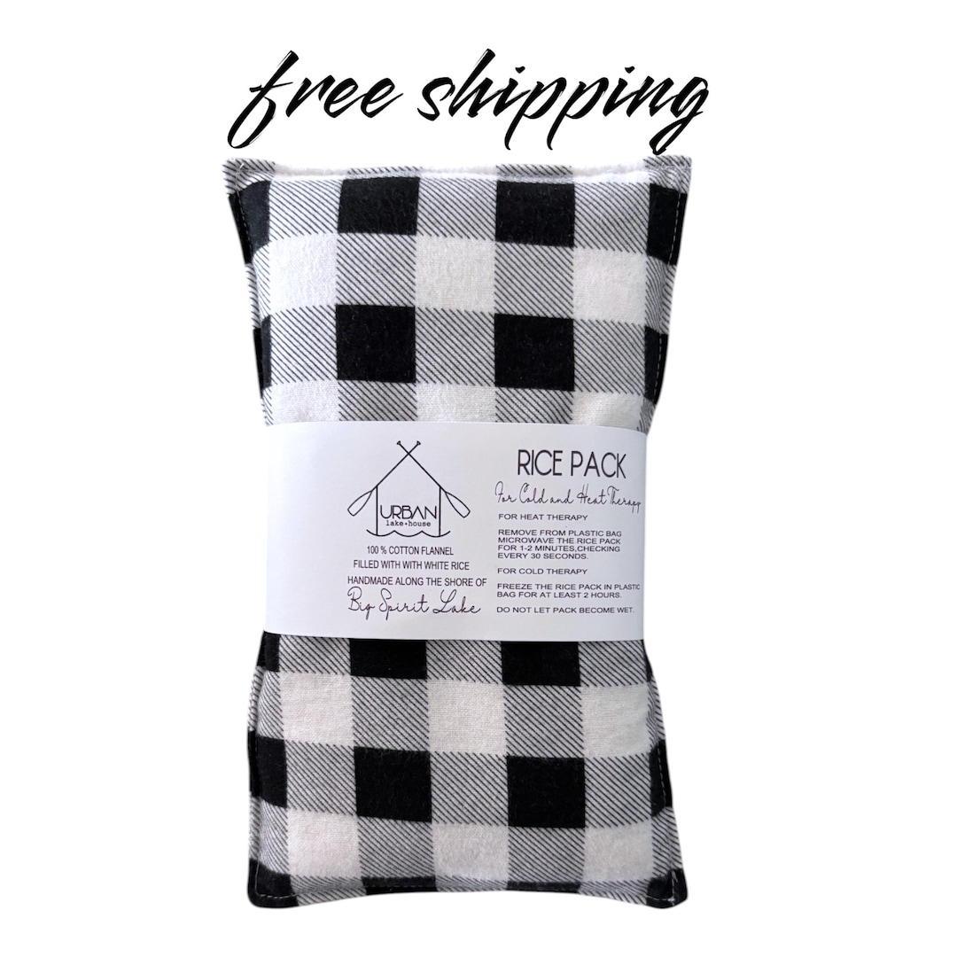 Microwavable Rice Bag- Hot or Cold Pack- Rice Bag for Heat Pad ...