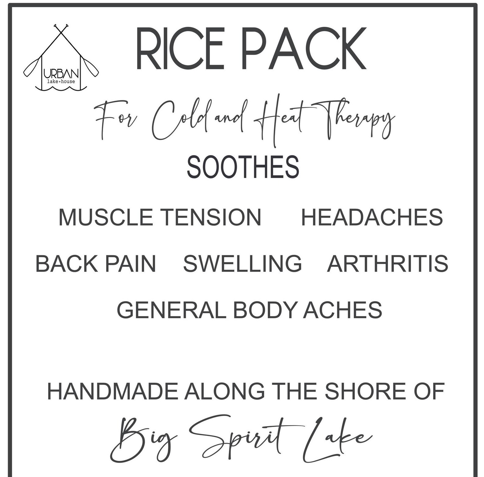 Microwavable Rice Bag-hot or Cold Pack-rice Bag for Heat Pad-reusable ...