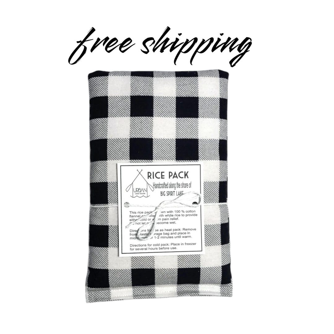 Microwavable Rice Bag Hot or Cold Pack Rice Bag for Heat Pad Reusable ...