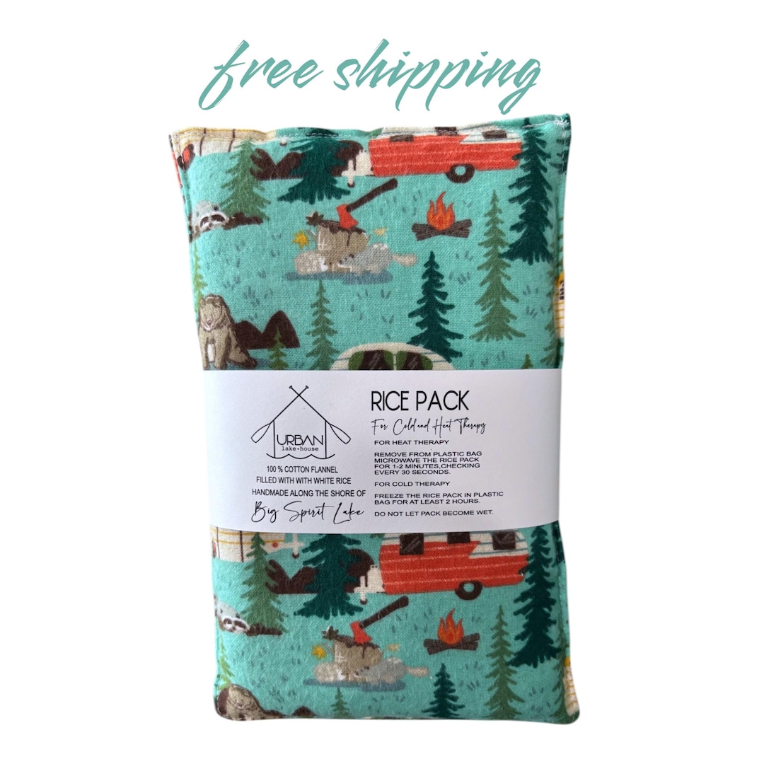 Microwavable Rice Heat Pack- Hot or Cold Pack- Rice Bag for Heat ...