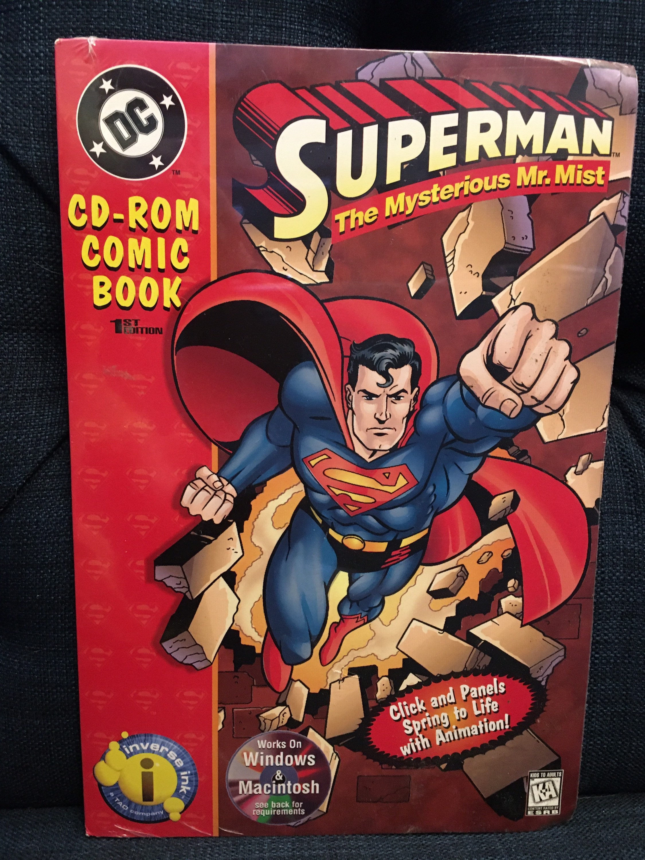 Superman CD ROM Comic Book - Etsy