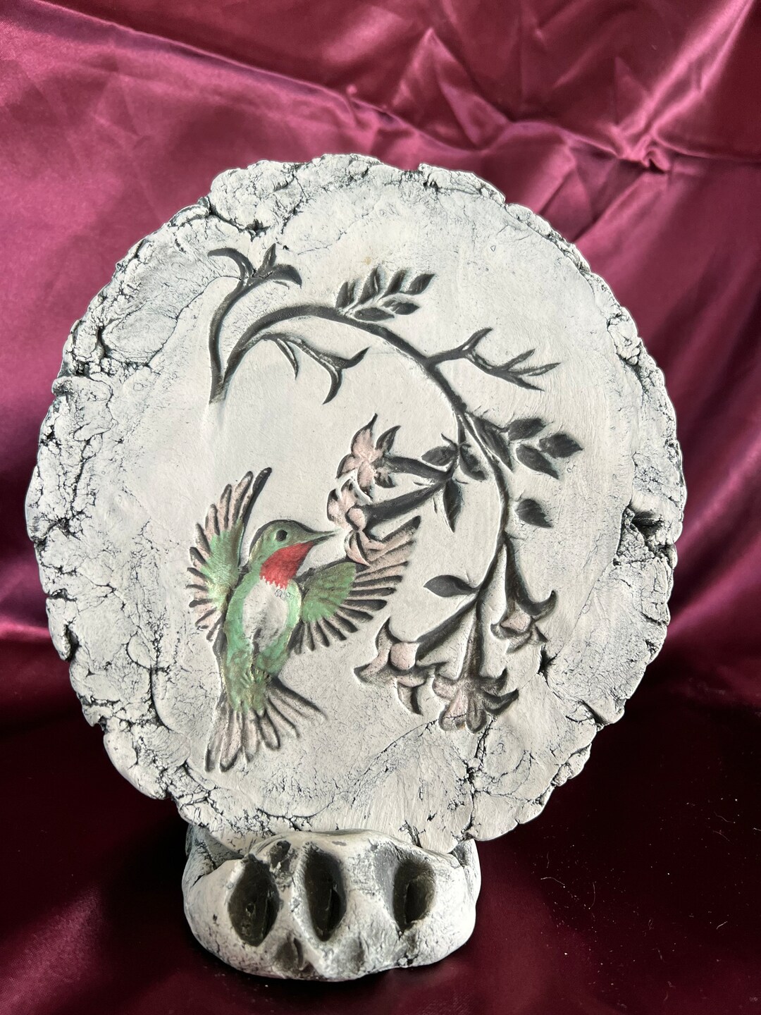 Hummingbird Plate With Stand - Etsy