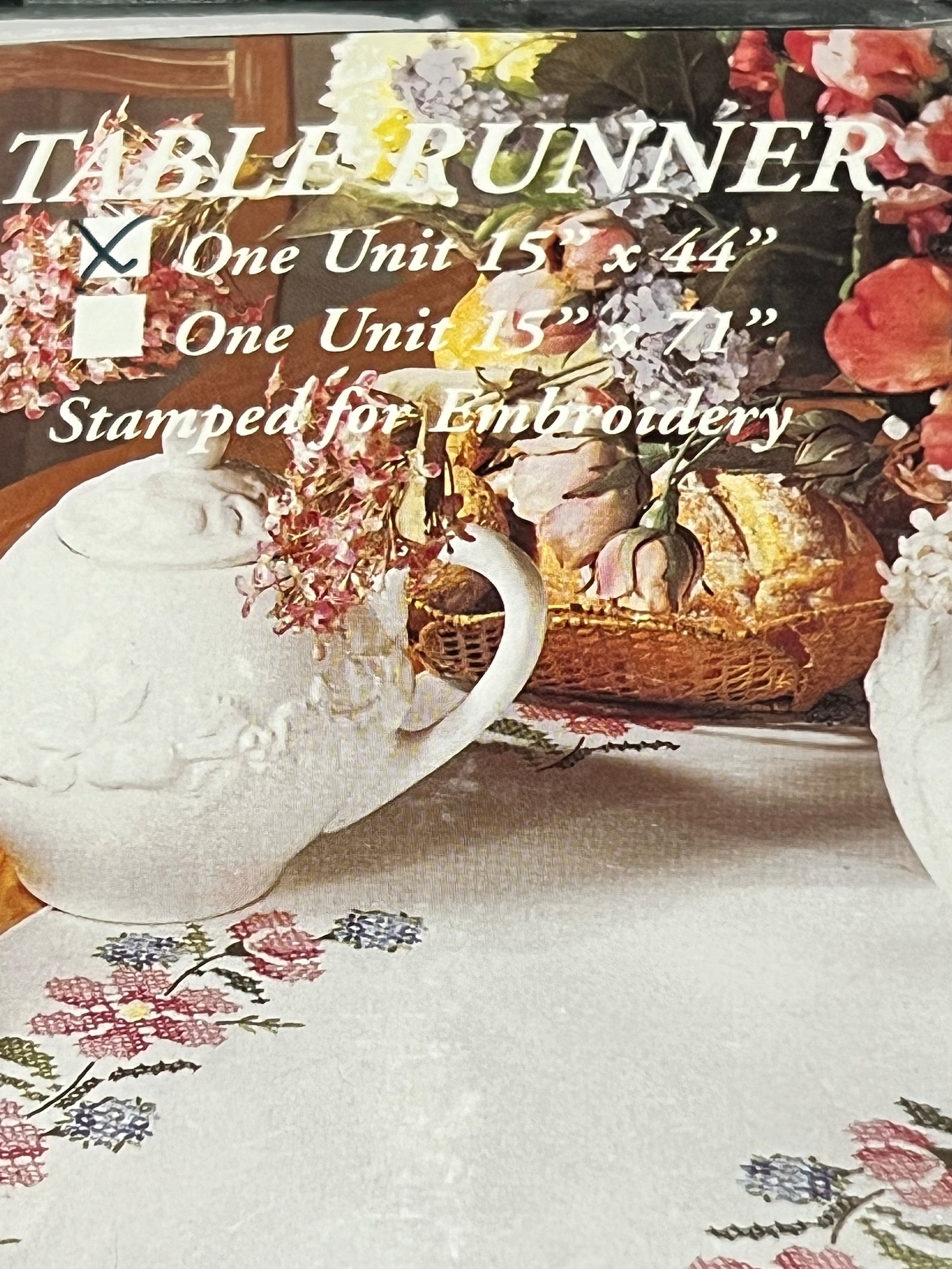 Table Runner Stamped Embroidery Kit - Etsy