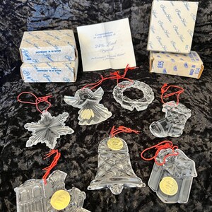Princess House Lead Crystal Ornaments - Etsy