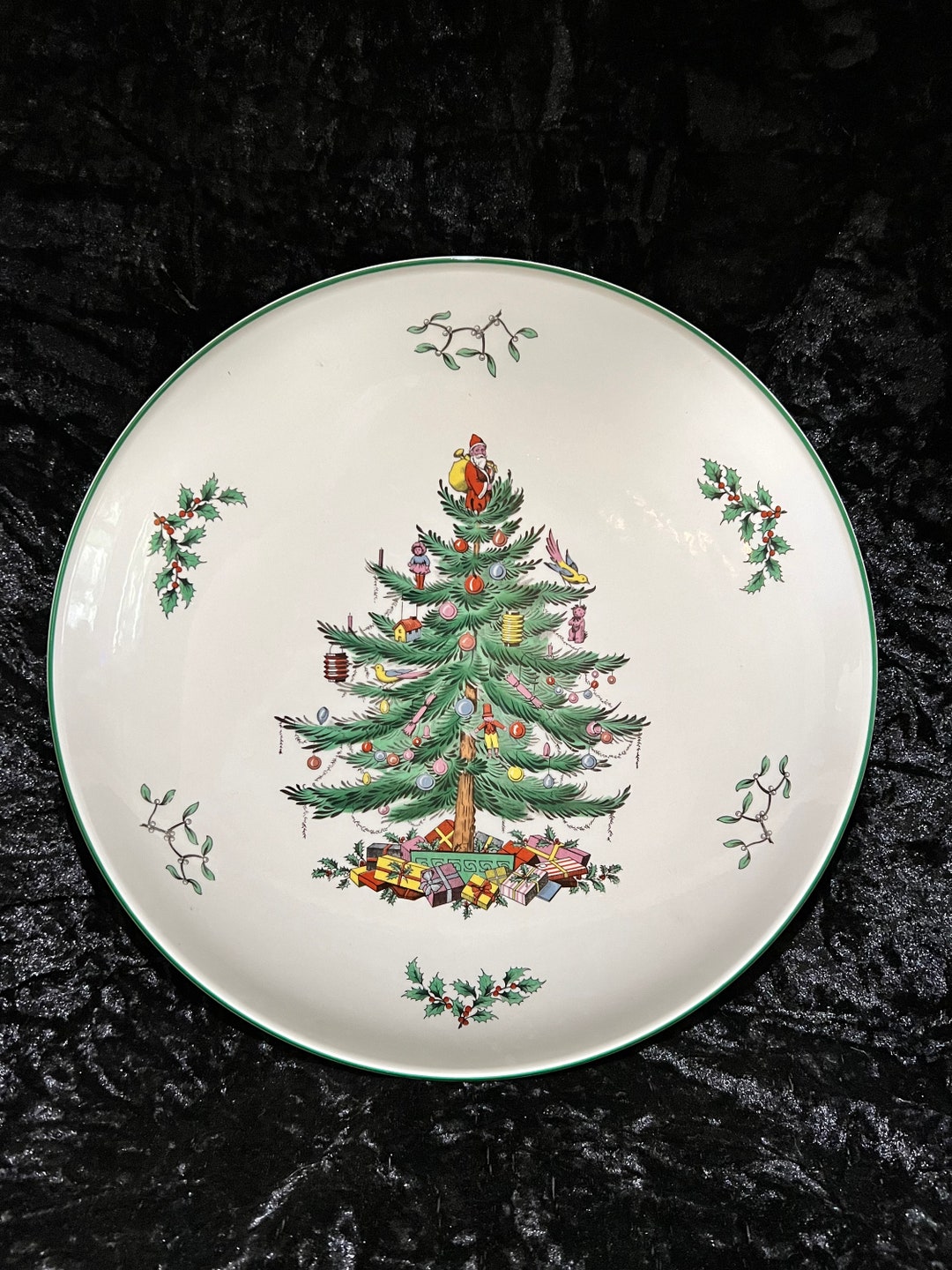 Spode Christmas Cake Plate - Etsy
