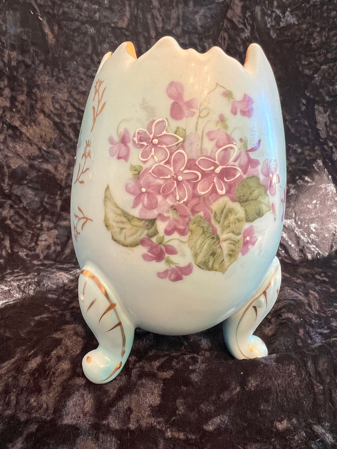 Lefton Egg Blue - Etsy