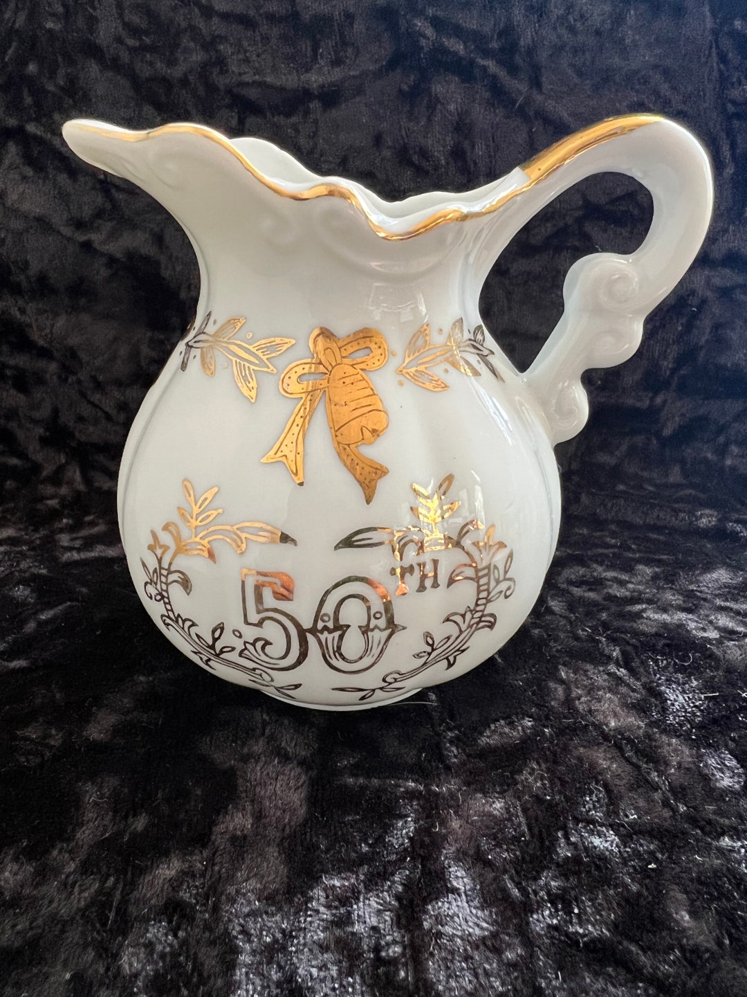 50th Anniversary Lefton Mini Pitcher - Etsy