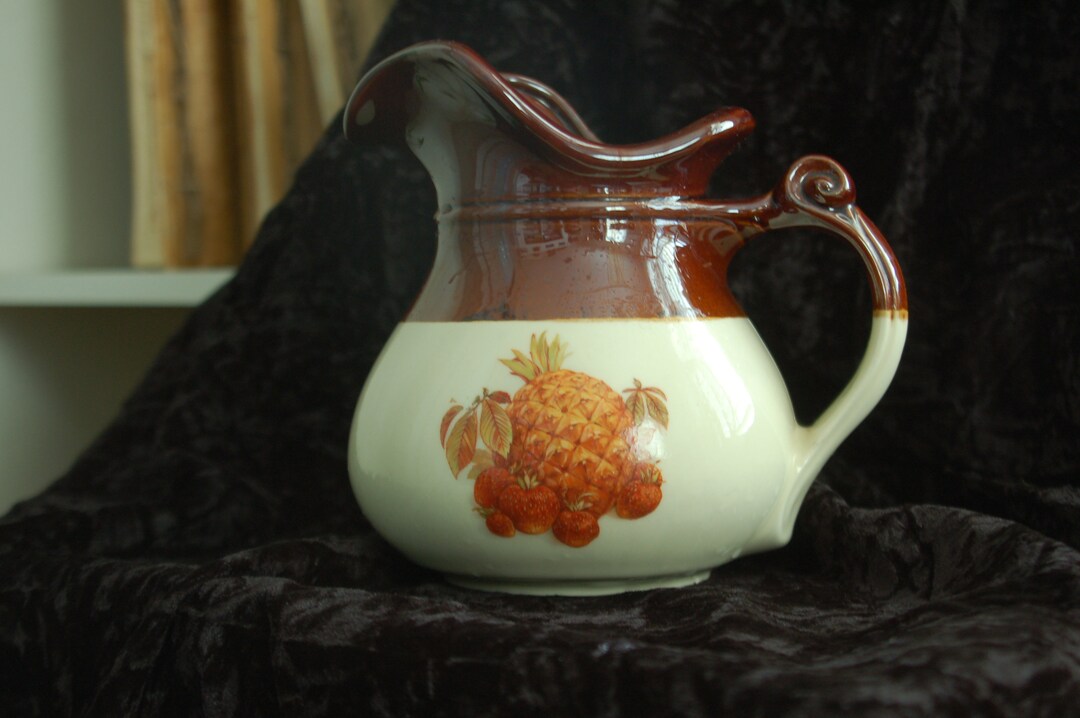 Mccoy Brown Pitcher - Etsy