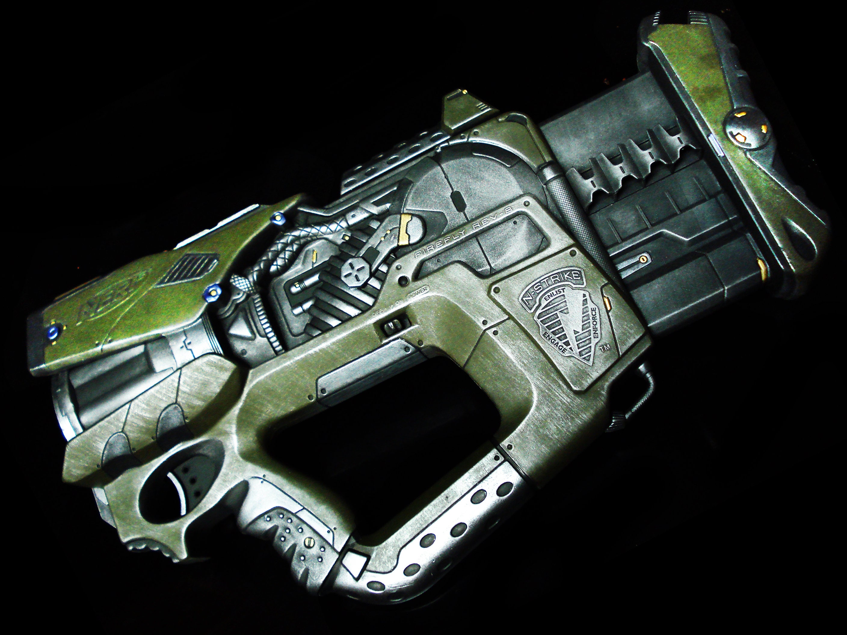 Nerf Firefly Rev-8 PROP Space Gun Custom Modified pro-painted | Etsy