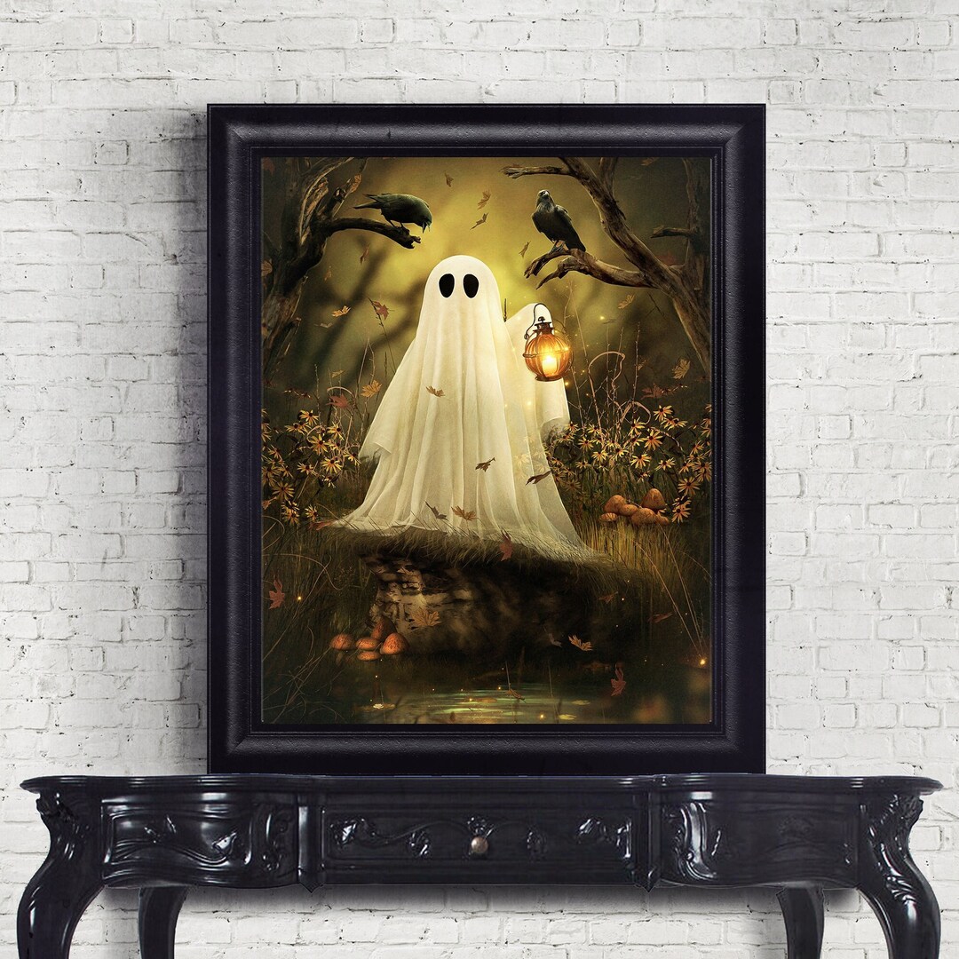 Sheet Ghost PRINT, Halloween Wall Décor, Fall Autumn Colors ...