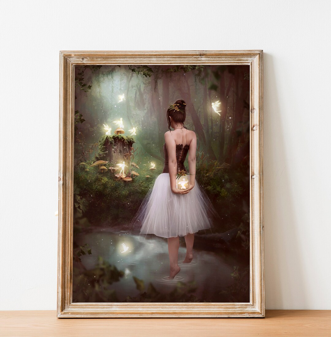 Fairycore ART PRINT, Fantasy Fae Wall Décor, Fairie Poster, Whimsical ...