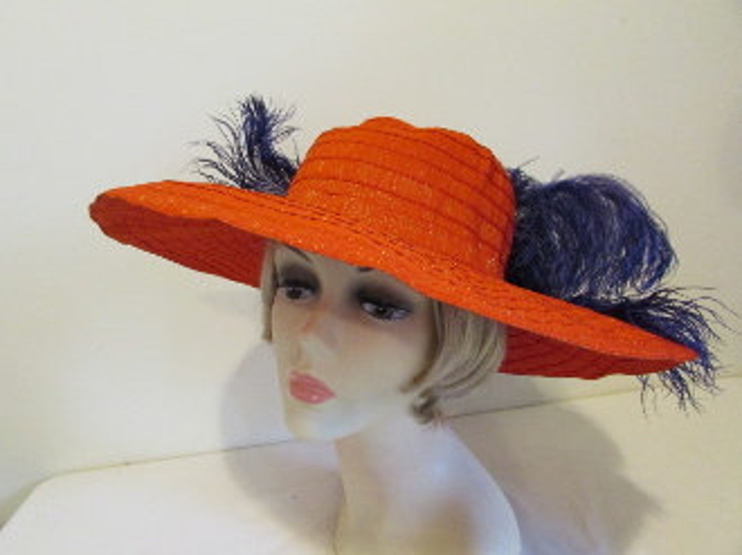 Red Hat - Feathers With Flair Red Ribbon (CC148) - Etsy