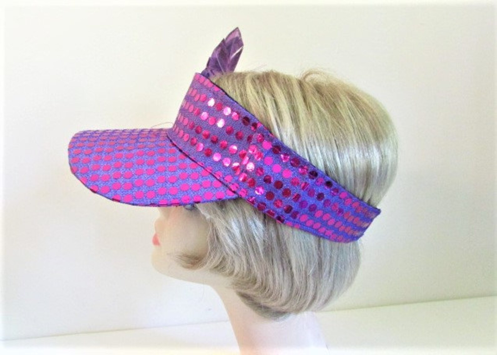 Purple Ladies Visor - Blingy Butterfly Purple Visor (CC129) - Etsy