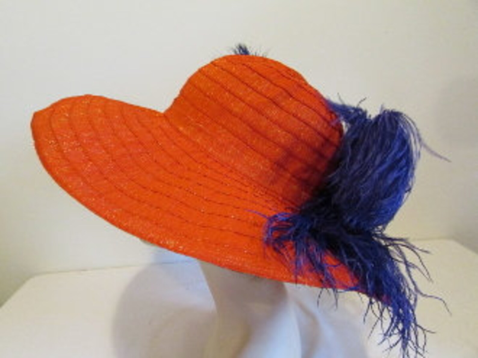 Red Hat - Feathers With Flair Red Ribbon (CC148) - Etsy