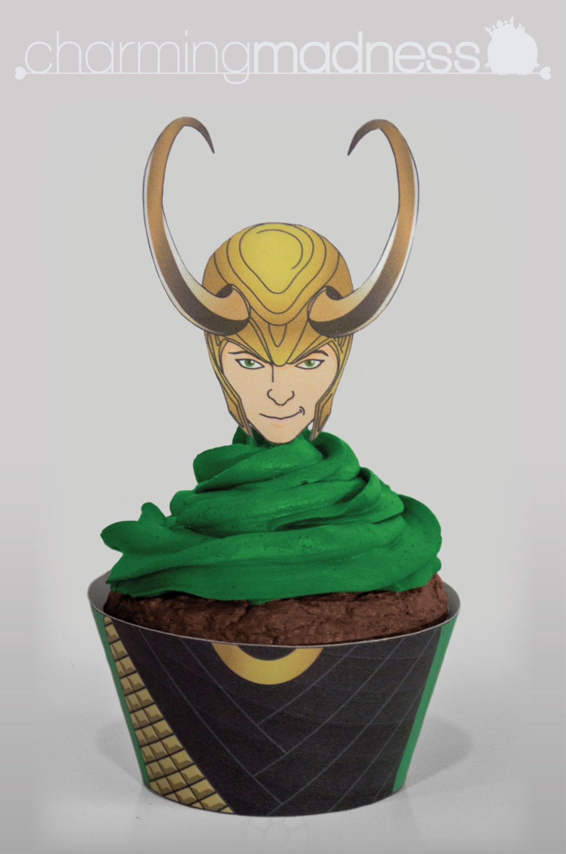 Loki Inspired Cupcake Wrappers & Toppers PDF - Etsy Australia