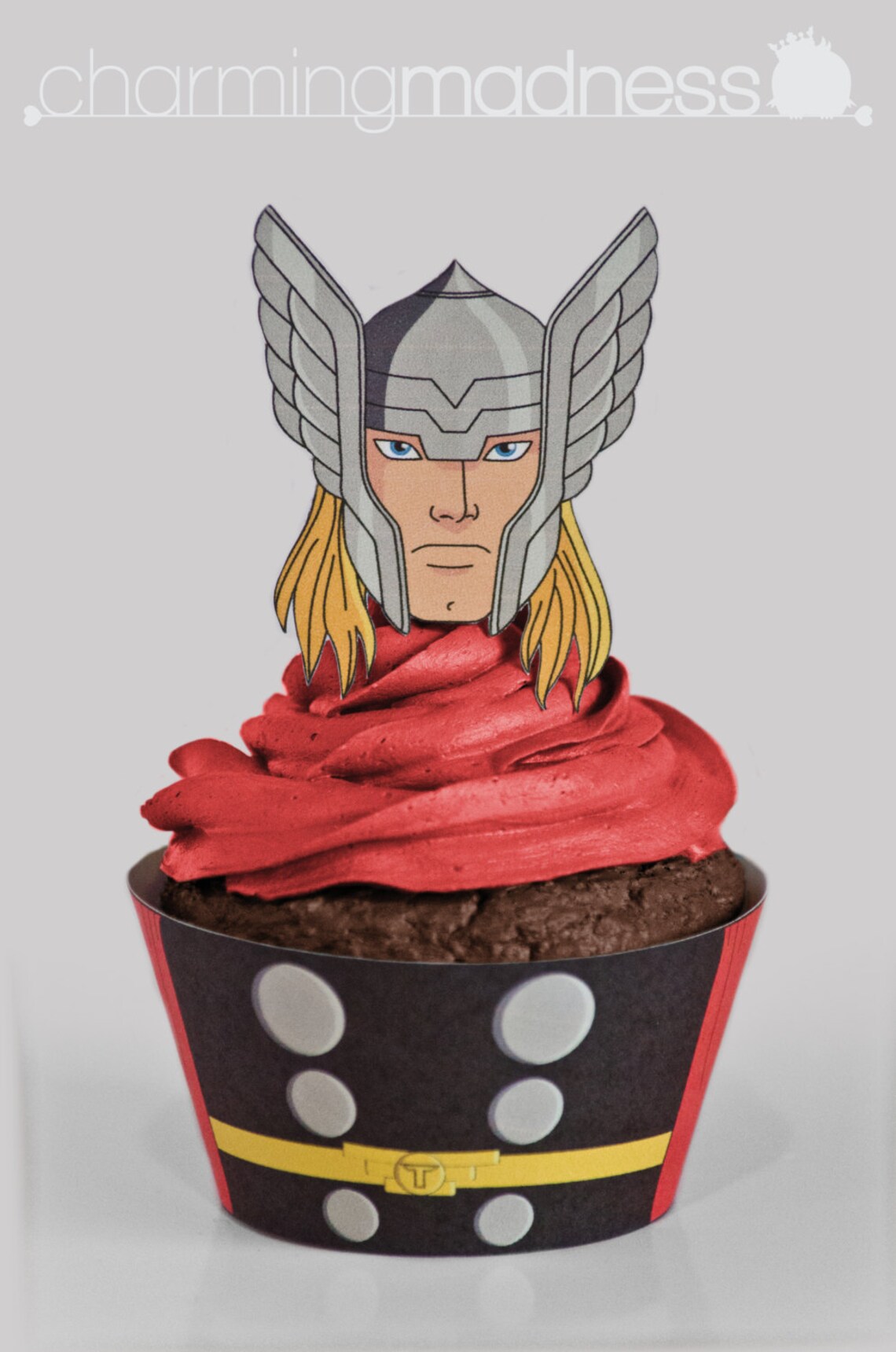 Thor Inspired Cupcake Wrappers & Toppers PDF - Etsy Australia