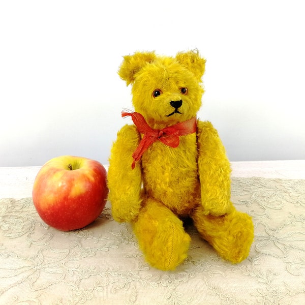 Yellow Teddy Bear - Etsy