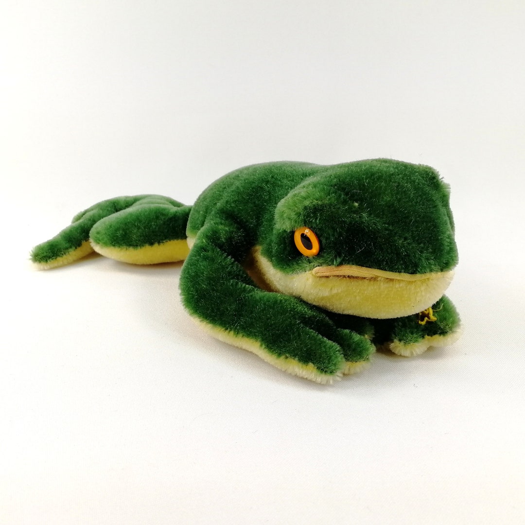 Steiff Frog With Ids 11 Inches Flat Lying Vintage 1968 to 1978 - Etsy