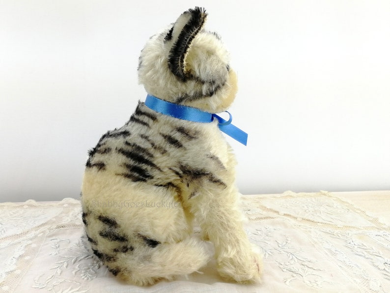 Steiff cat Susi with Steiff button label vintage sitting | Etsy