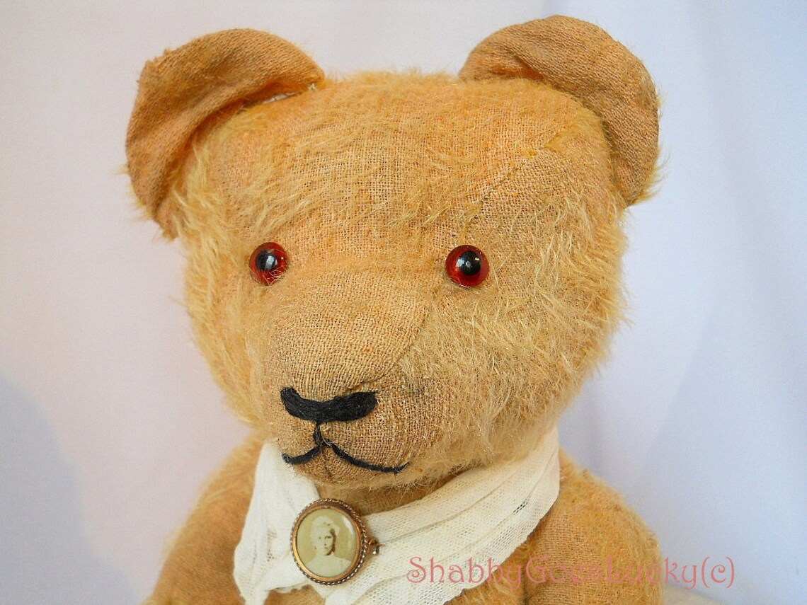 Antique teddy bear German made in the 1920s or 1930s yellow | Etsy
