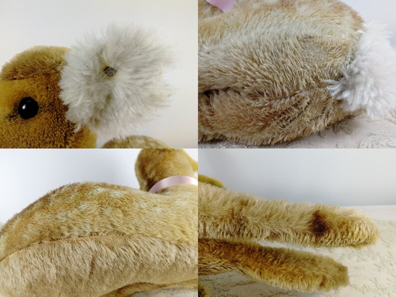 Steiff Fawn Deer With Button Lying 14 Inches Vintage 1965 to - Etsy