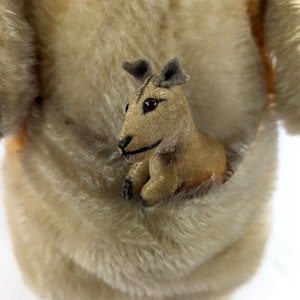Steiff Kangaroo With Ids and Baby Joey Large 20 Inches Vintage 1959 to ...