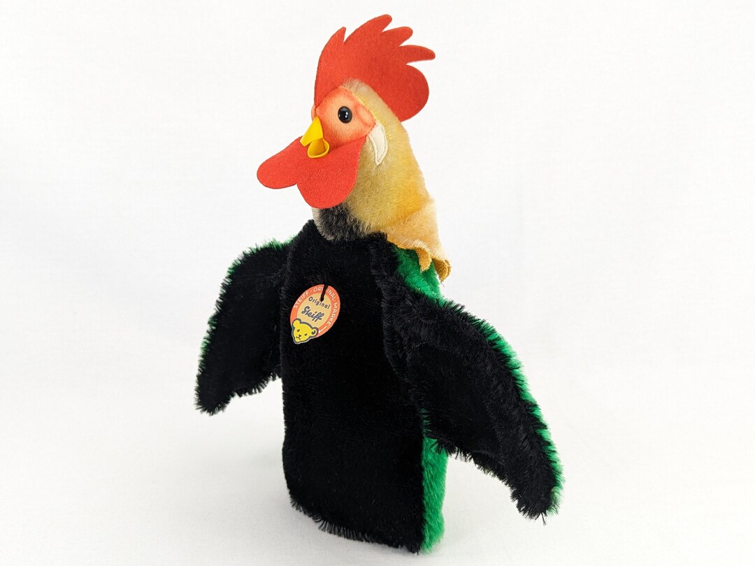 Steiff Rooster Hand Puppet With ID Vintage Produced 1968 to 1974 Only ...
