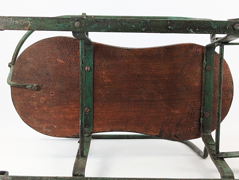 Doll Sled Sleigh Iron With Wooden Seat 14 Inches Long Spring - Etsy