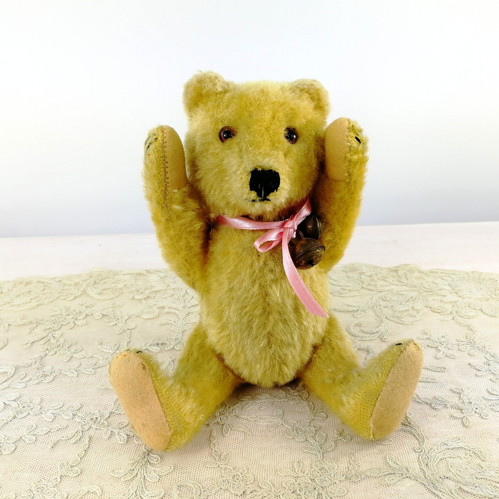 Steiff Original Teddy Bear 8 Inches Yellow Mohair Vintage 1950 to 1964 ...