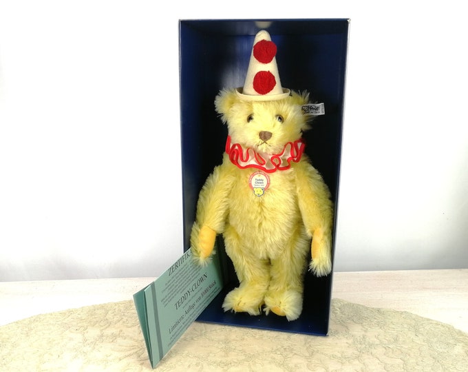 Steiff Teddy Clown 1926 Replica Mint in Box All Ids 13 Inches Vintage ...