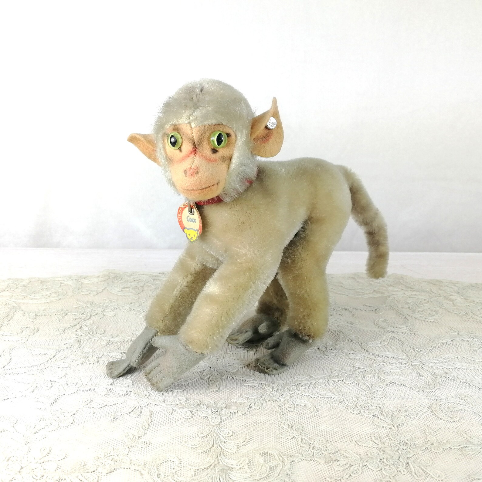 Steiff Baboon Coco Monkey with IDs midi size 6 inches vintage | Etsy