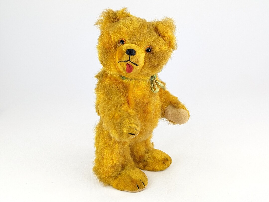 Teddy Bear 1950s German Vintage Yellow Silk Plush 10 Inches - Etsy