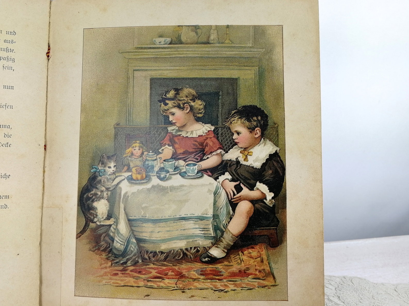 Antique German Childrens Book With Beautiful 1890s Lithographs and ...