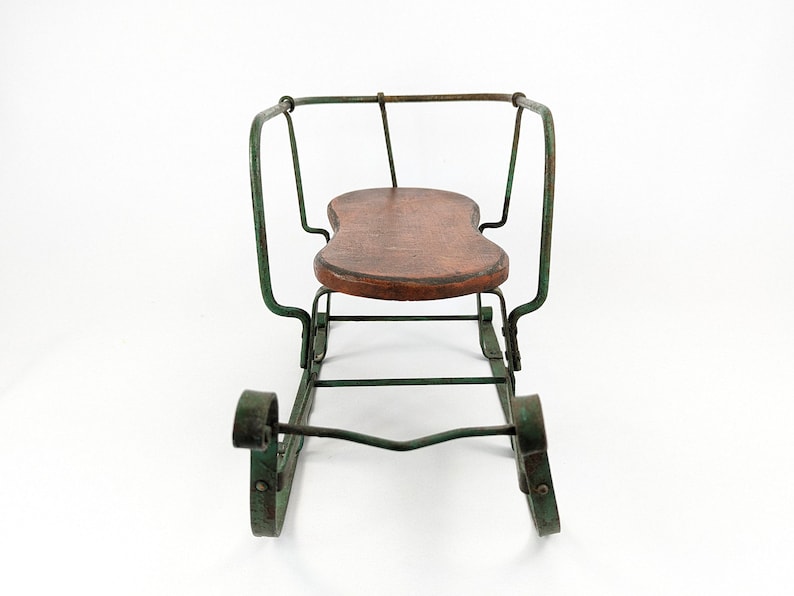 Doll Sled Sleigh Iron With Wooden Seat 14 Inches Long Spring - Etsy