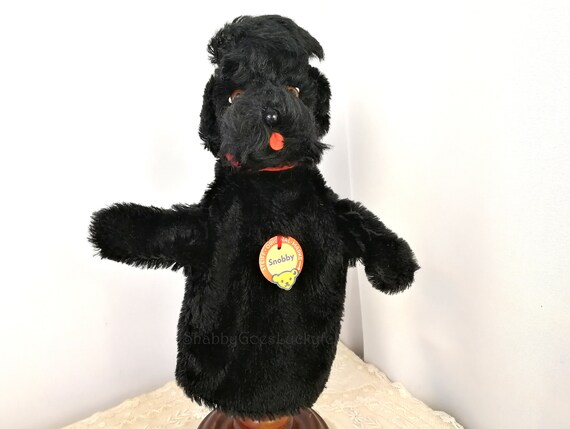 Steiff Black Poodle Hand Puppet All Ids Vintage 1959 to 1965 - Etsy