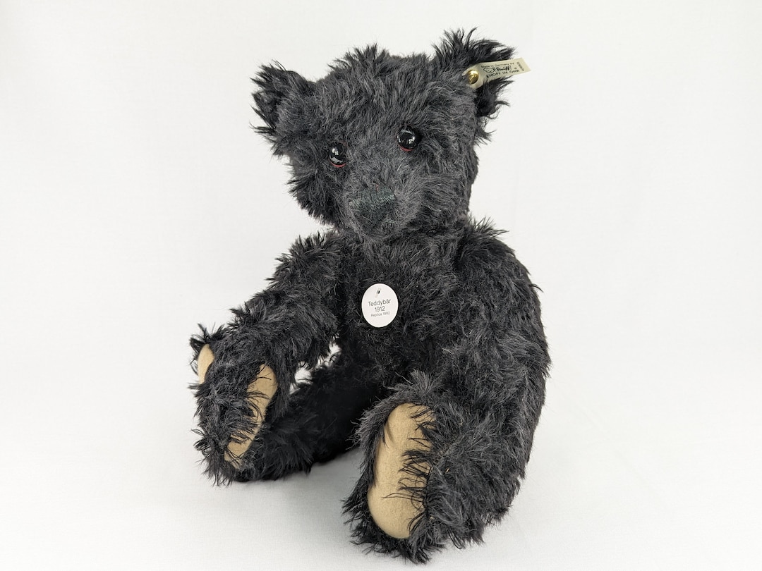 Steiff Black Teddy Bear 1912 Titanic Memorial 16 Inches Vintage 1992 ...