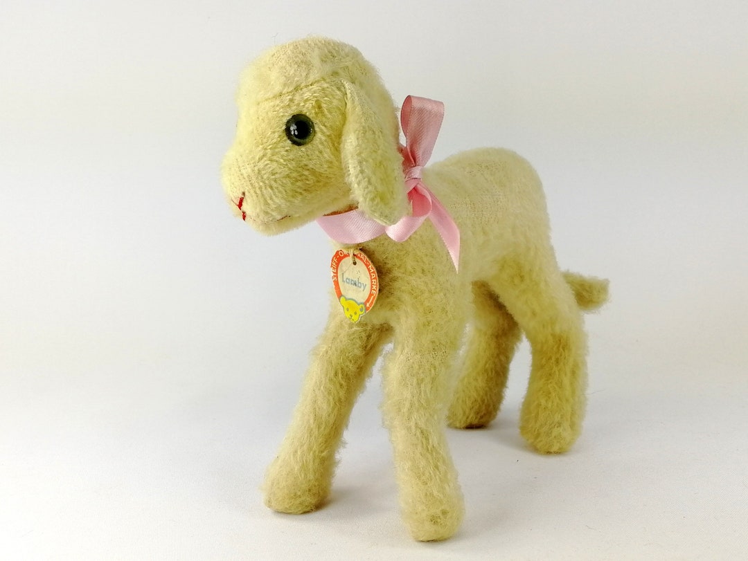 Steiff Lamb With ID 9 Inches Vintage 1948 to 1964 - Etsy