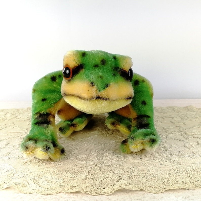 Steiff Frog Larger Than Life 8 Inches Long Vintage 1960 to 1964 ...