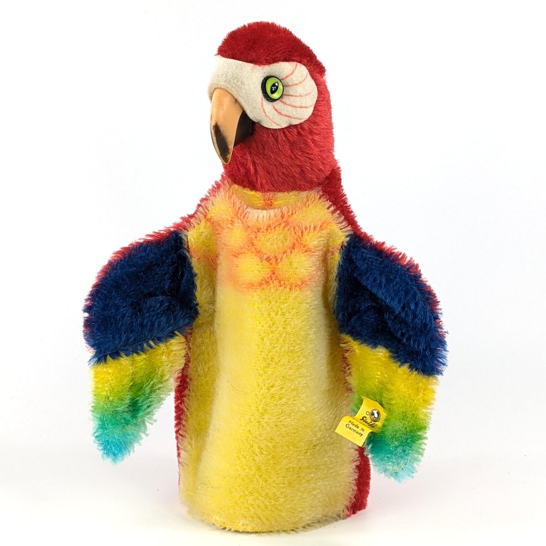 Steiff Parrot Hand Puppet With Ids Vintage Produced 1968 to 1977 ...