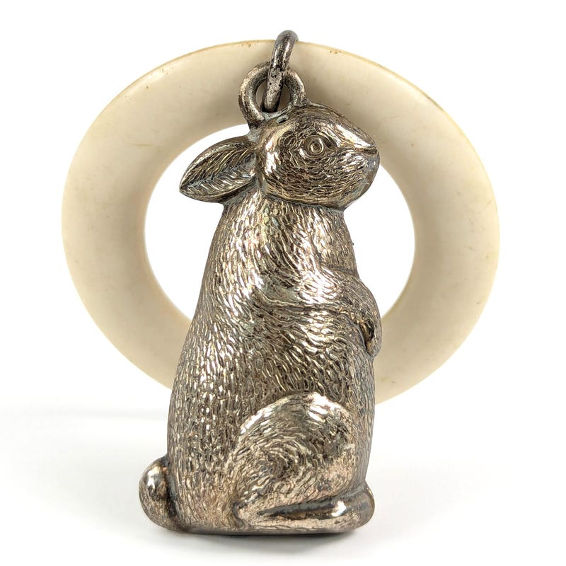 Silver Rattle - Etsy