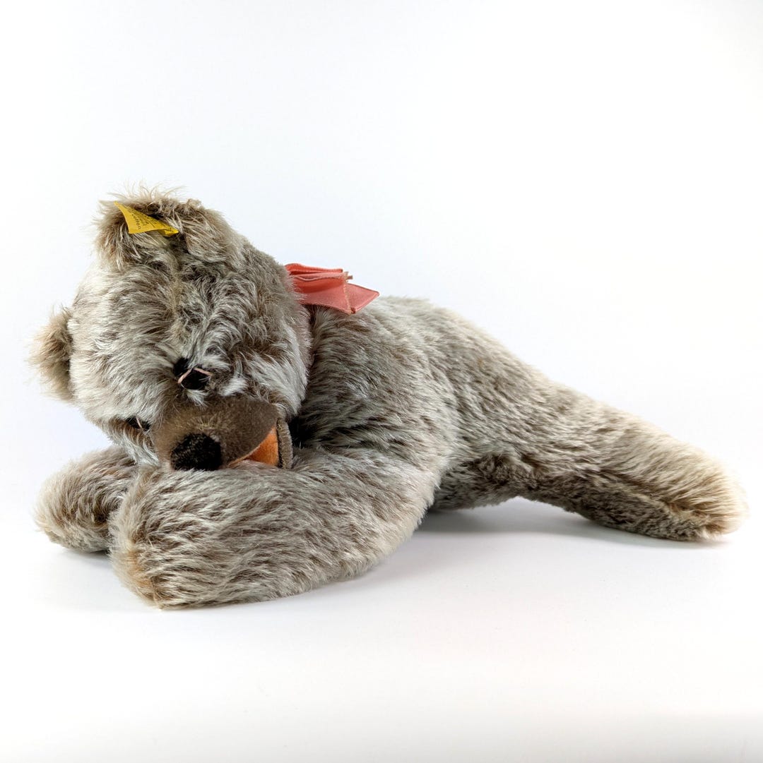 Steiff Teddy Bear Sleeping Lying Floppy Zotty All Ids 11 Inches Vintage ...